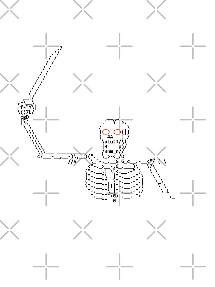 "ASCII Art Pirate Skeleton" Drawstring Bag by hadicazvysavaca | Redbubble