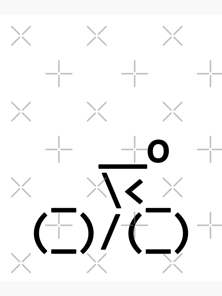 "ASCII Art Radfahrer" Poster von hadicazvysavaca | Redbubble