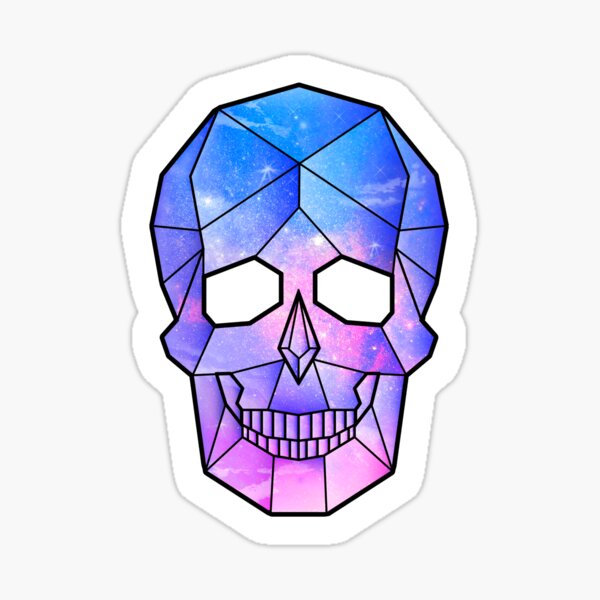 "Purple Skull" Sticker for Sale by IslandArt | Redbubble