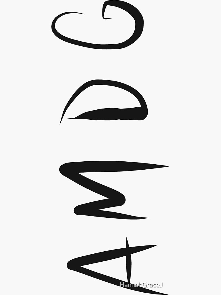 "AMDG" Sticker for Sale by HannahGraceJ | Redbubble
