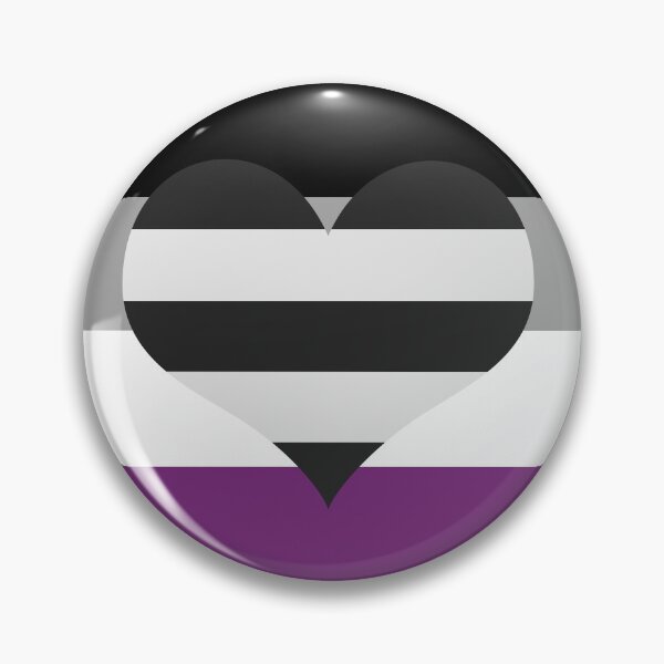 "Asexual Heteroromantic Pride Flag" Pin for Sale by DarkVulpine | Redbubble