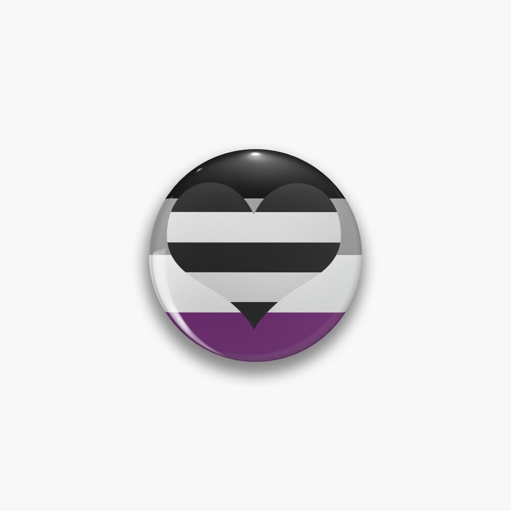 "Asexual Heteroromantic Pride Flag" Pin for Sale by DarkVulpine | Redbubble