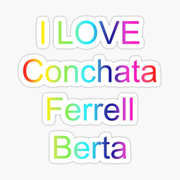 "I Love Conchata Ferrell Berta" Sticker by mo91 | Redbubble