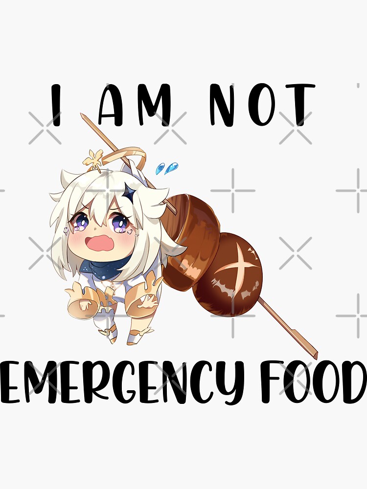 "Genshin Impact, Emergency Food Paimon v2" Sticker for Sale by T-Sinek ...