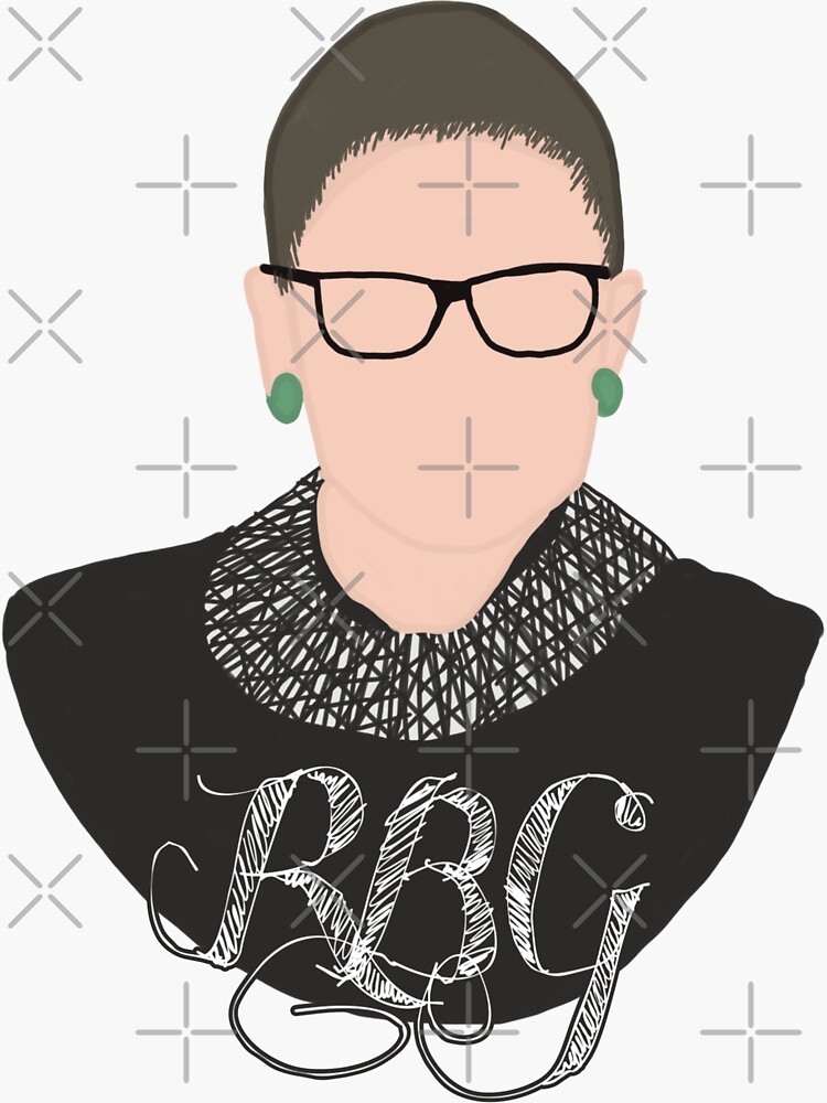 "RBG ICON" Sticker for Sale by pixiepia | Redbubble