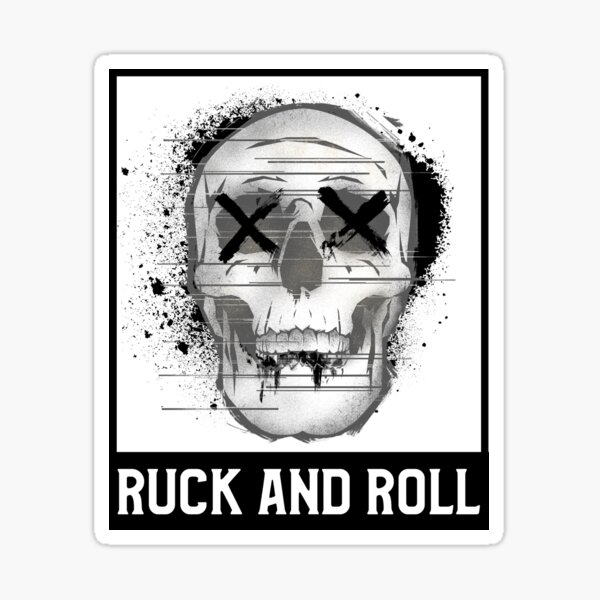 "Ruck and roll" Sticker for Sale by BigJackTees | Redbubble