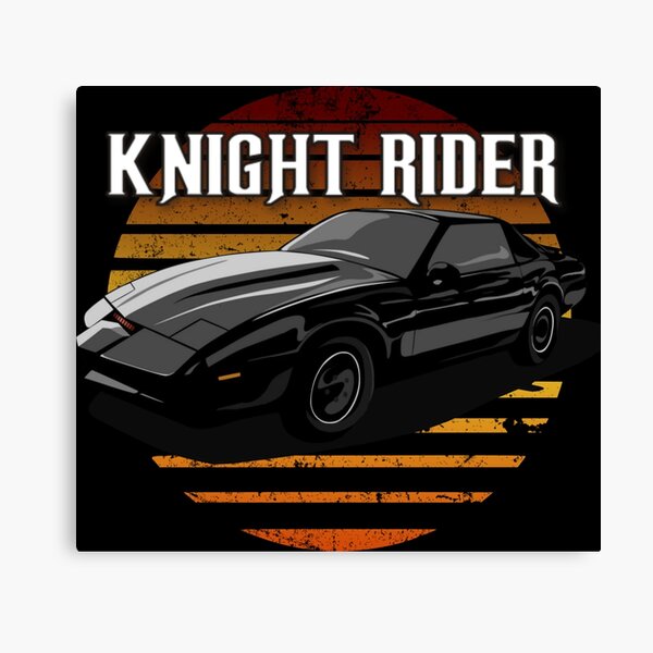 "Knight Rider KITT" Canvas Print for Sale by alessiofano | Redbubble