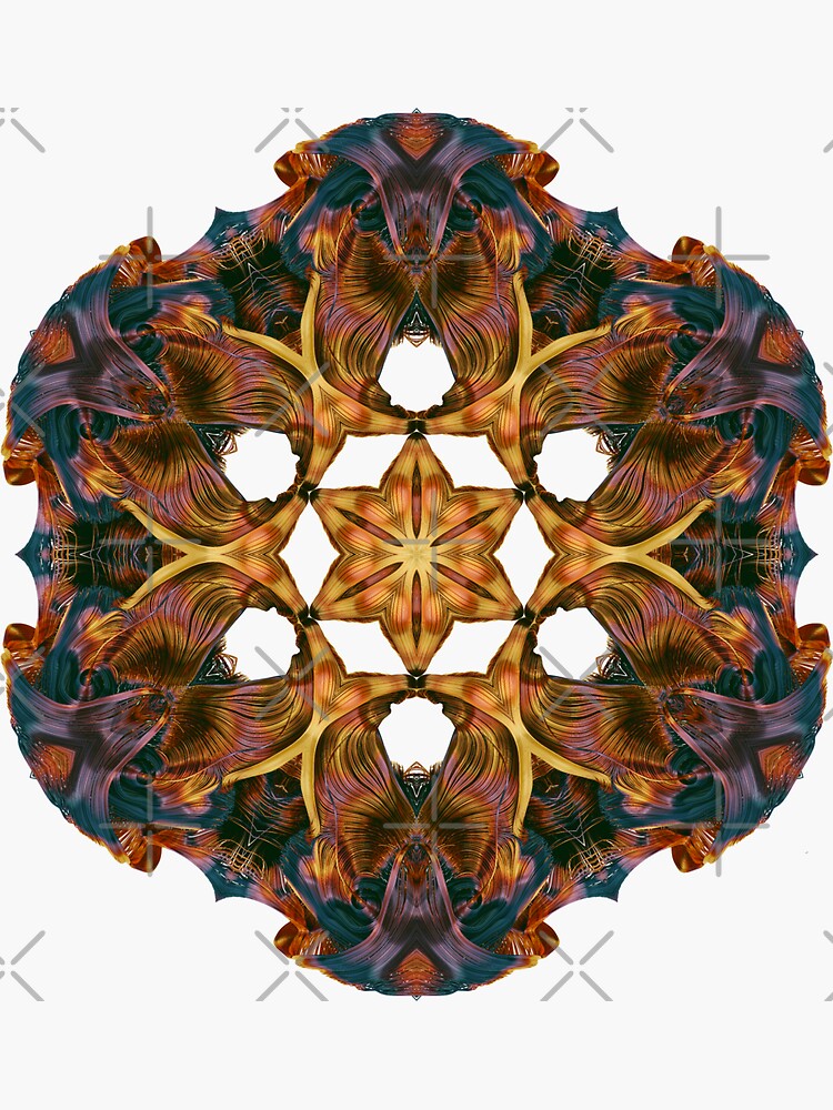 "Chaotic Lines Colorful Mandala #10" Sticker for Sale by chaoticlines ...