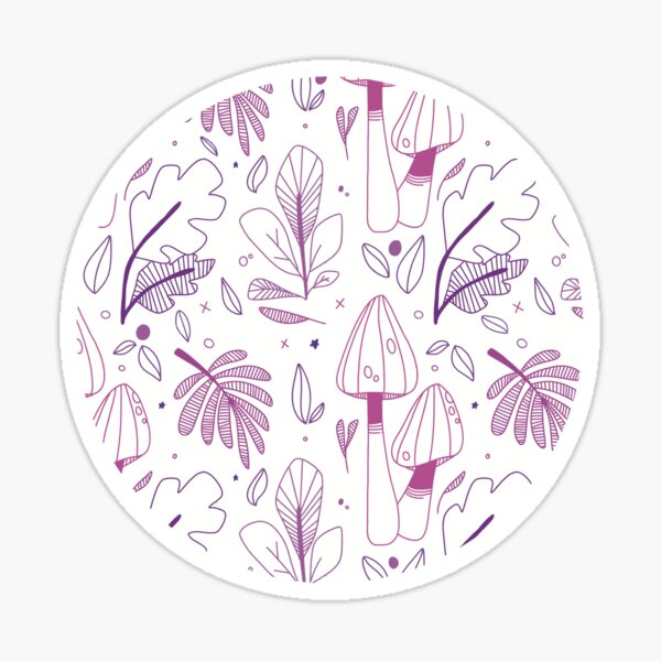 "Poisonous Floral Pattern White" Sticker for Sale by G-Illustrations ...