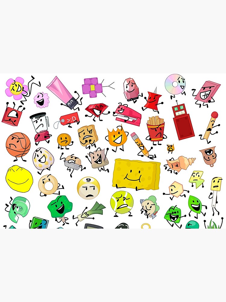 "BFB and TPOT Full Cast print" Mask by Pirans | Redbubble