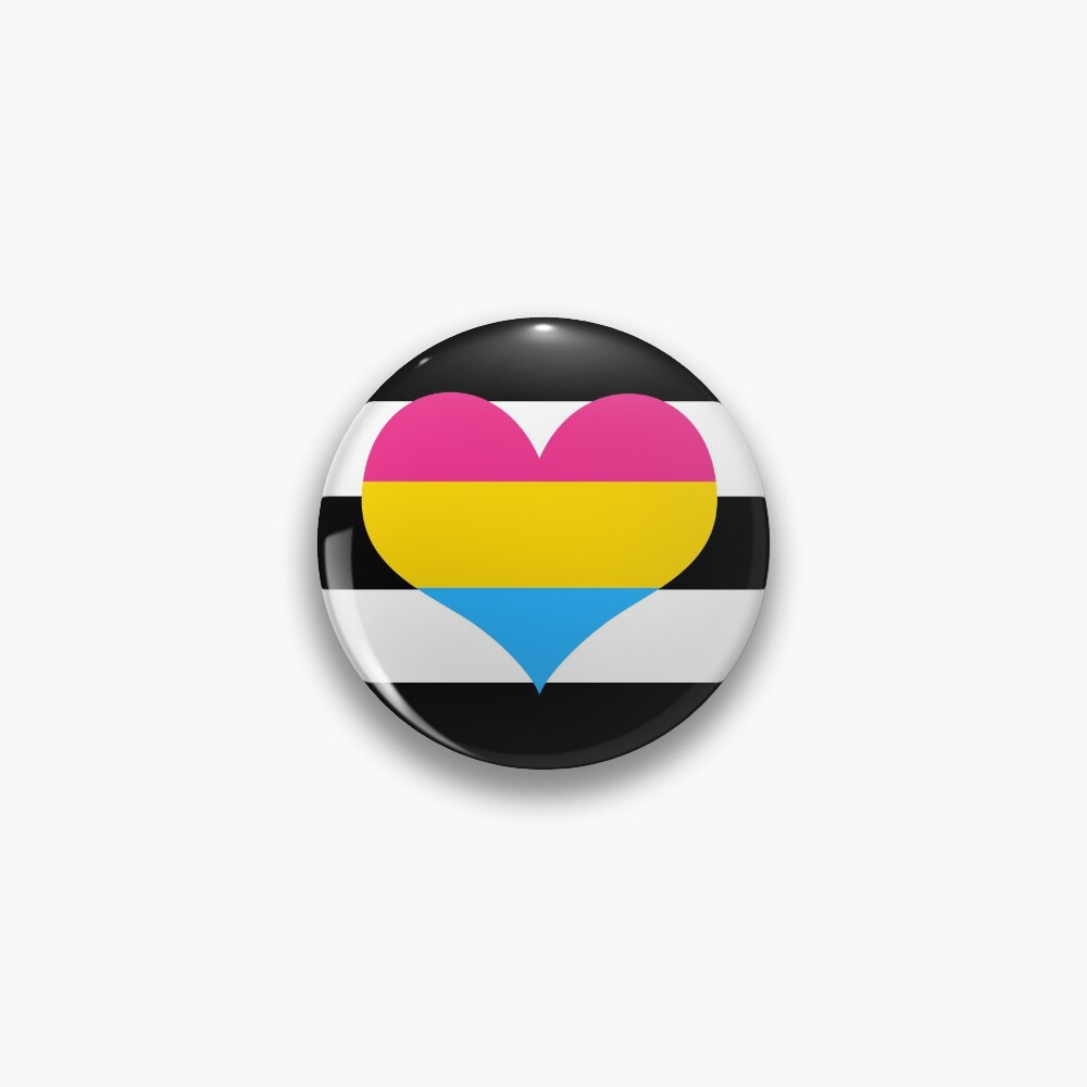 Heterosexual Panromantic Pride Flag Pin For Sale By Darkvulpine