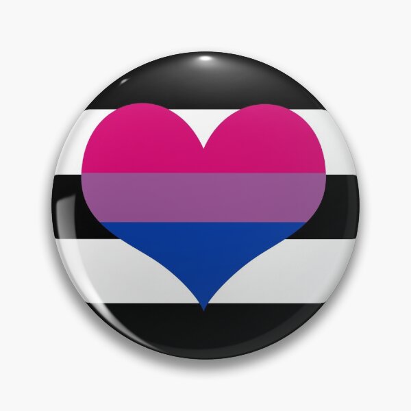 "Heterosexual Biromantic Pride Flag" Pin for Sale by DarkVulpine ...