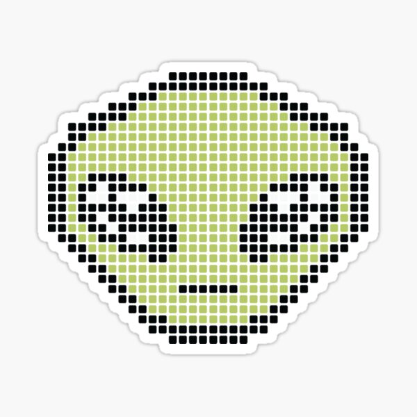 "Pixel Alien " Sticker by jhojho | Redbubble