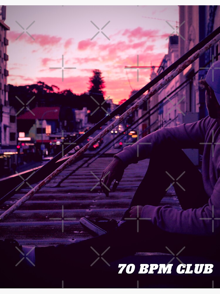 "70 BPM CLUB" Sticker for Sale by freshofftheboat | Redbubble