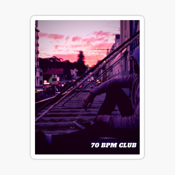 "70 BPM CLUB" Sticker for Sale by freshofftheboat | Redbubble