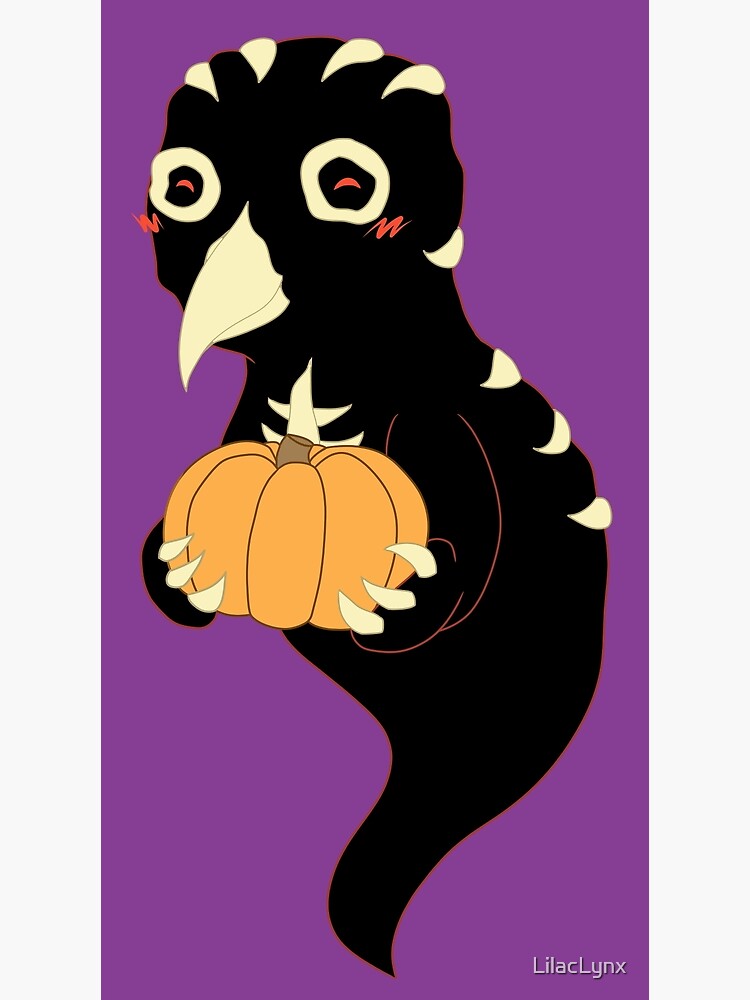 "Cute Pigeon Ghost Demon" Poster for Sale by LilacLynx | Redbubble