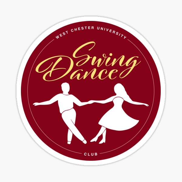 "WCU Swing Dance Logo" Sticker by bubble1999 | Redbubble