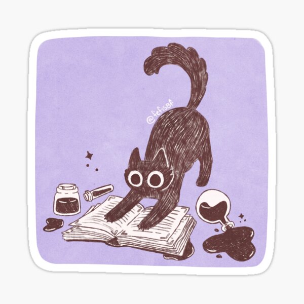 "Magic Cat!" Sticker for Sale by fefisbf | Redbubble