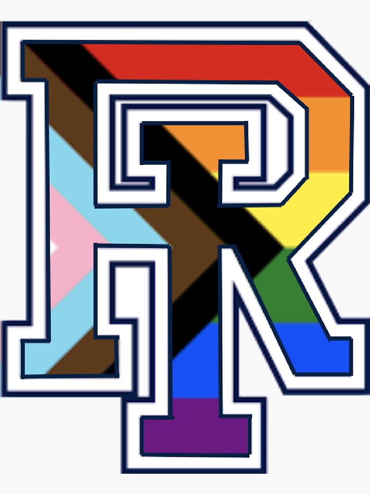 "URI Logo Pride Flag " Sticker for Sale by alyssac2310 | Redbubble