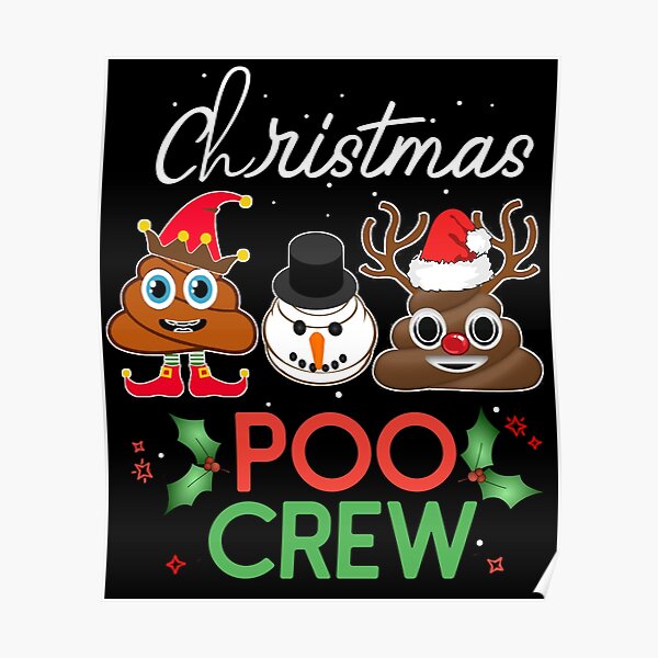 "christmas poo crew-Funny Christmas Poop Emoji,Gift for Noel,Poop ...