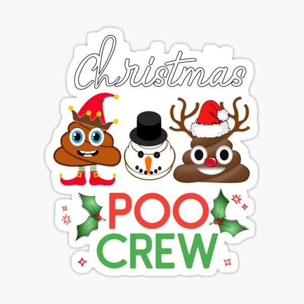 "christmas poo crew-Funny Christmas Poop Emoji,Gift for Noel,Poop ...