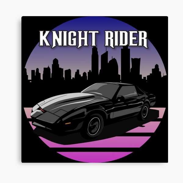 "Knight Rider KITT" Canvas Print for Sale by alessiofano | Redbubble