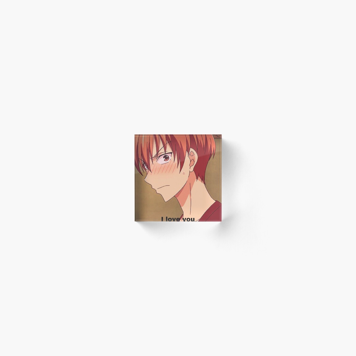 "Kyo Soma blushing" Acrylic Block for Sale by midnightly | Redbubble