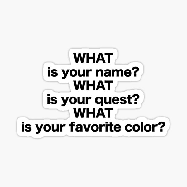 "Monty Python and the Holy Grail Quote" Sticker for Sale by rachelmp114 ...