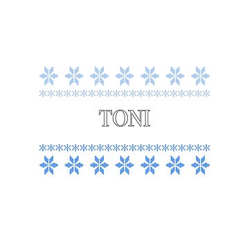 "My Name Is Toni Name Tag Custom Personalised Design " Sticker for Sale ...