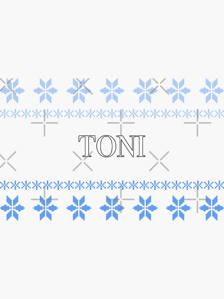 "My Name Is Toni Name Tag Custom Personalised Design " Sticker for Sale ...