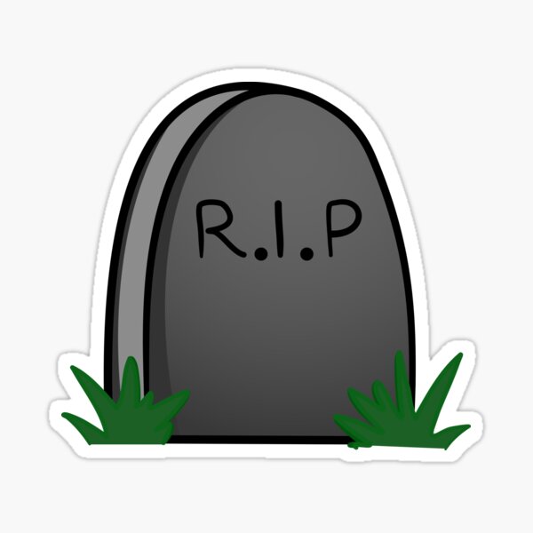 "RIP Gravestone / Headstone Sticker" Sticker for Sale by davevoid ...