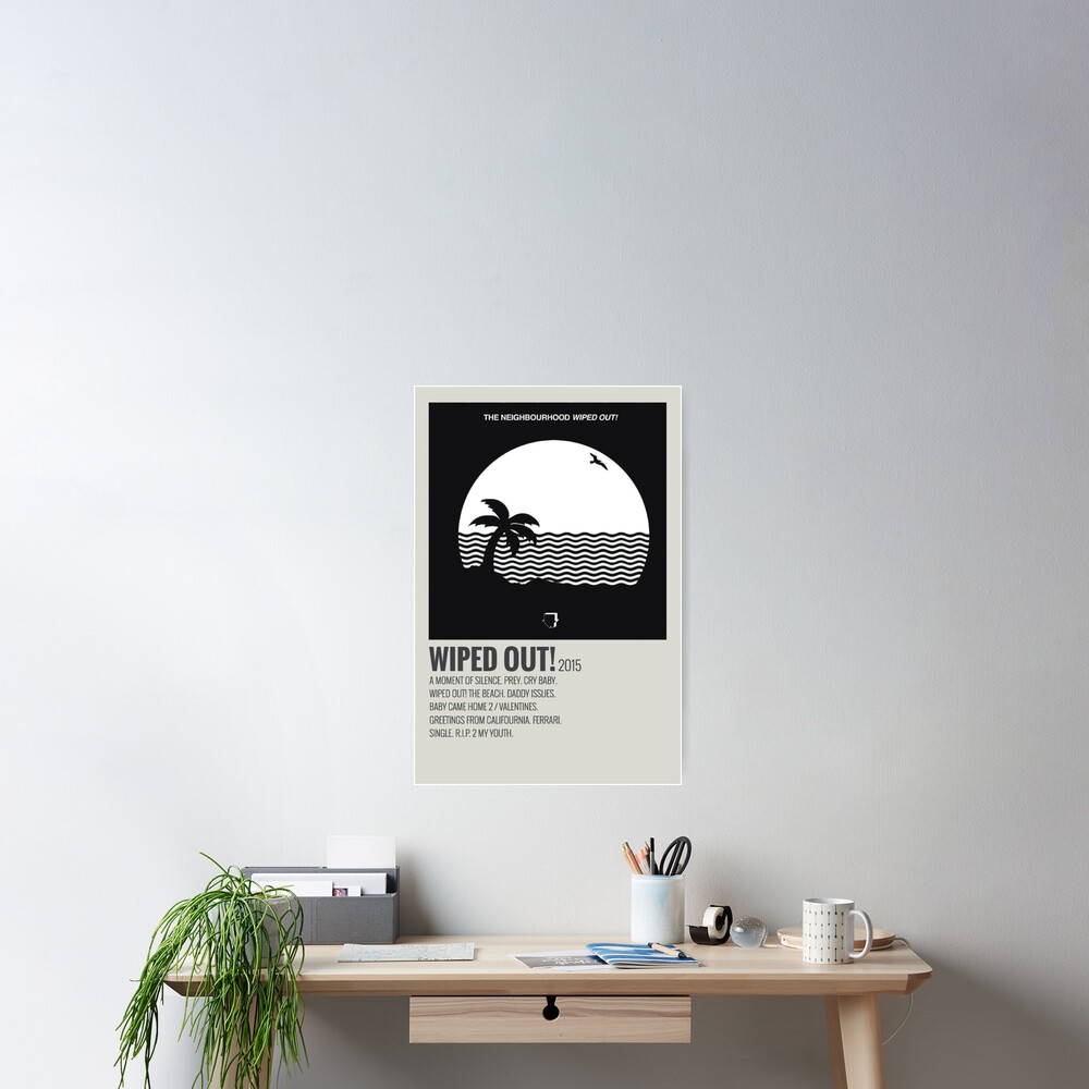 "the neighbourhood wiped out album" Poster for Sale by kayy-r28 | Redbubble