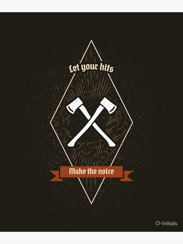 "Let Your Hits Make The Noice Man Phrase" Sticker for Sale by O ...