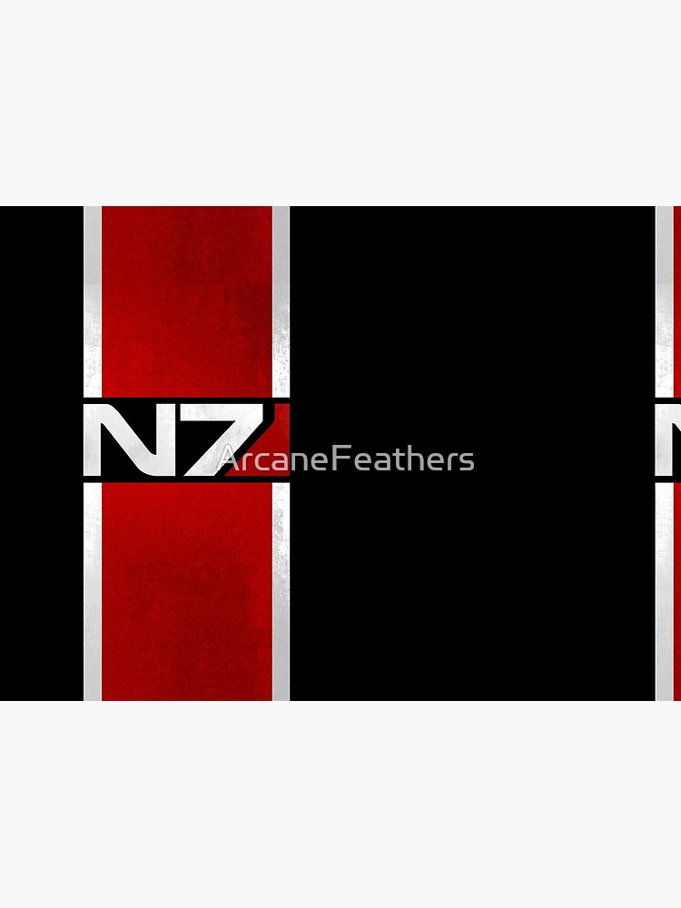 "Mass Effect Vertical N7" Mask for Sale by ArcaneFeathers | Redbubble