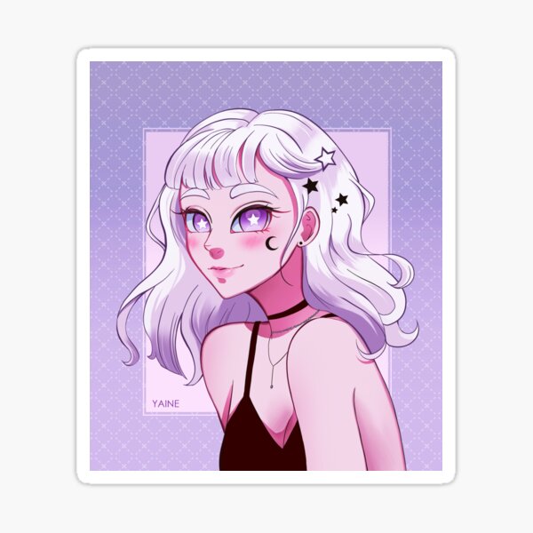 "Star girl" Sticker for Sale by YaineDraws | Redbubble