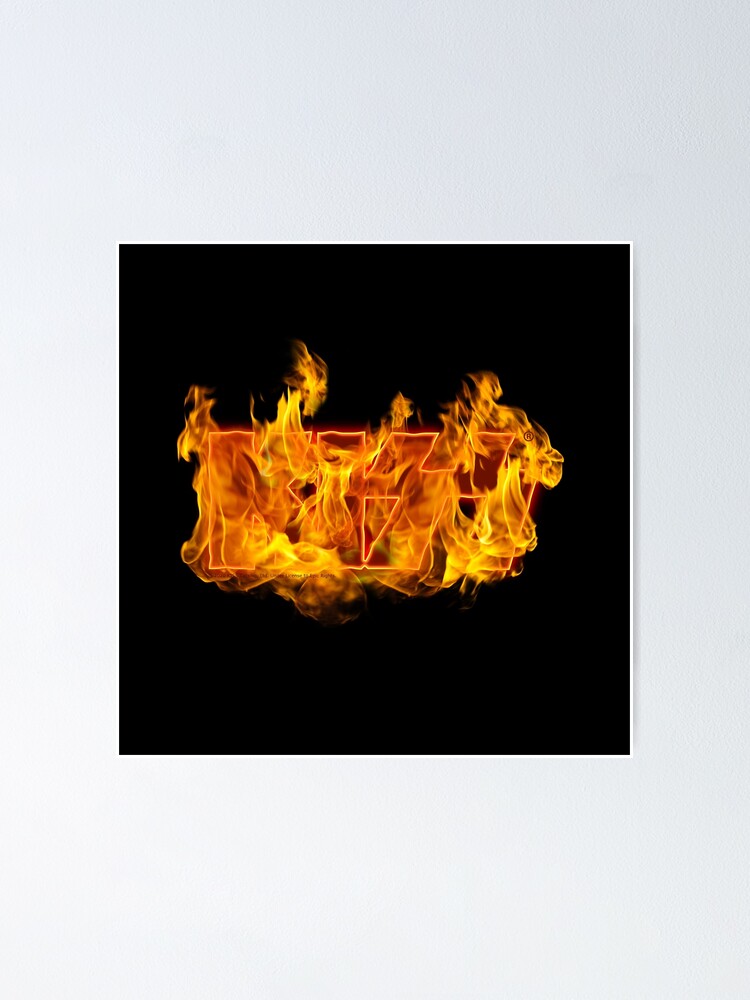 "Kiss Band Fire Logo " Poster for Sale by designminimal | Redbubble
