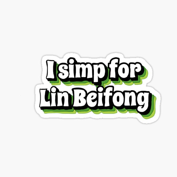 "I Simp For Lin Beifong" Sticker by VanillaChaiTea | Redbubble