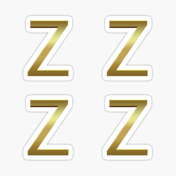 "Gold On Black Monogram Letter Z | Gold Alphabet" Sticker for Sale by ...