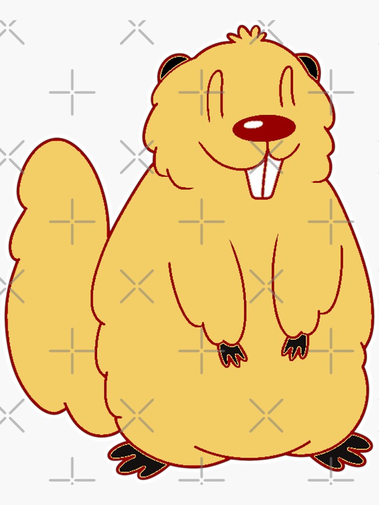 " Bulky Cute Marmot" Sticker for Sale by gjen53 | Redbubble