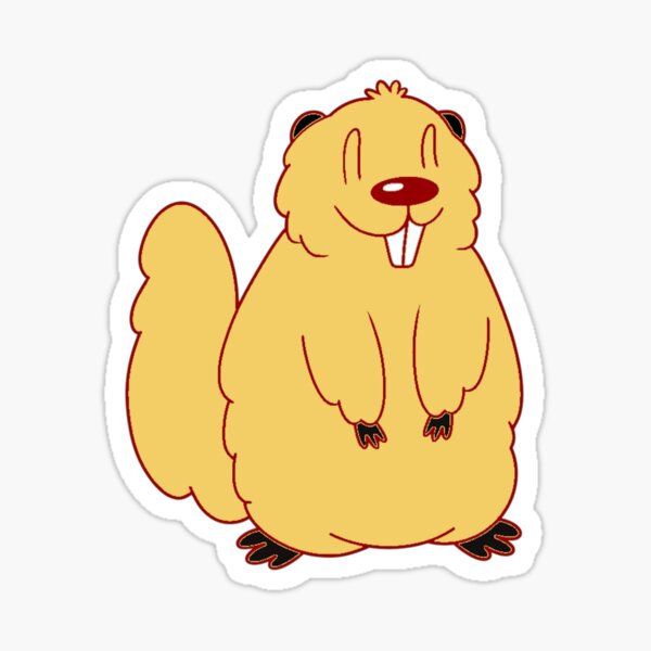 " Bulky Cute Marmot" Sticker for Sale by gjen53 | Redbubble