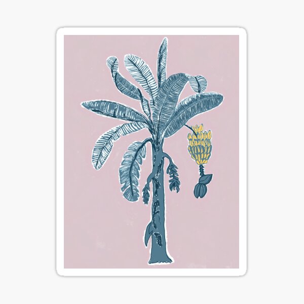 "Caribbean Banana Tree" Sticker for Sale by aunasalome | Redbubble