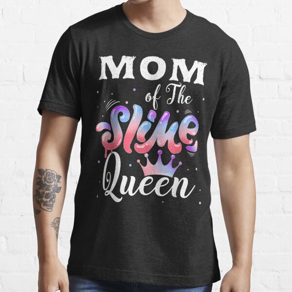 "Birthday Girls Matching Party Outfit Mom Of The Slime Queen" T-shirt ...