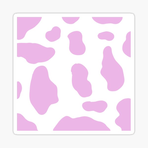 "pink cow print" Sticker for Sale by designsbylauryn | Redbubble