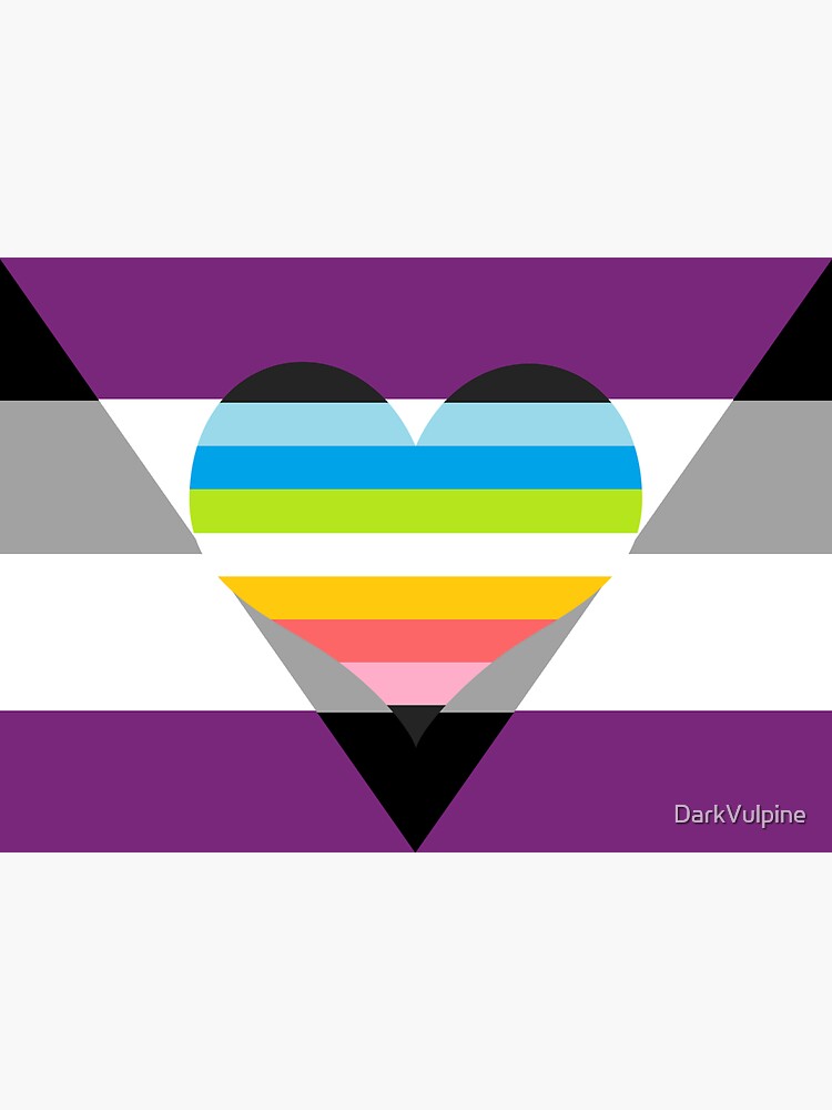"Queer Aegosexual Pride Flag" Sticker by DarkVulpine | Redbubble