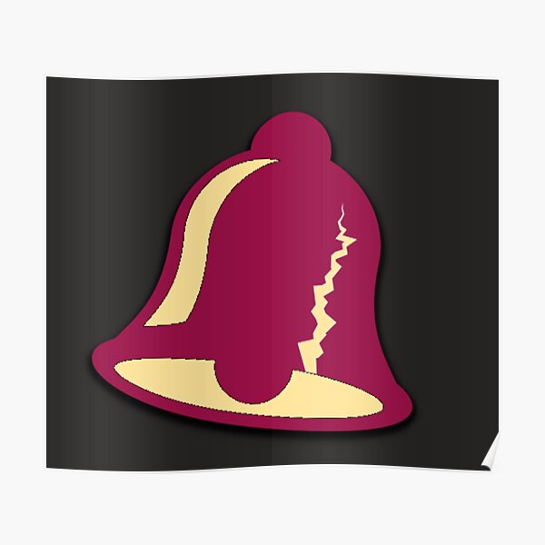 "cracked bell " Poster for Sale by hempress | Redbubble