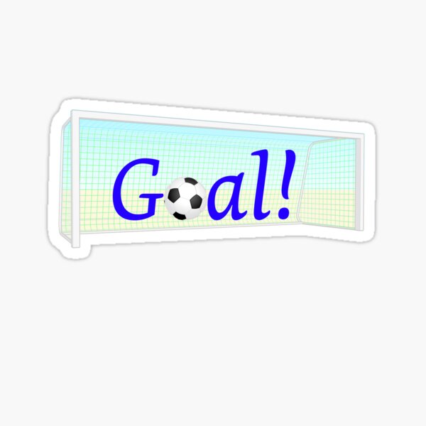 "Score a football goal" Sticker for Sale by Artstastic | Redbubble