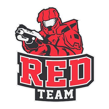 "Red Team" Sticker for Sale by KingSlayer80 | Redbubble