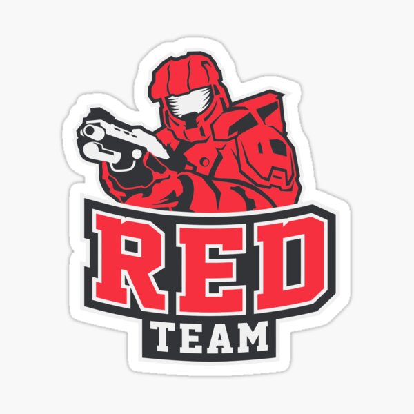 "Red Team" Sticker for Sale by KingSlayer80 | Redbubble