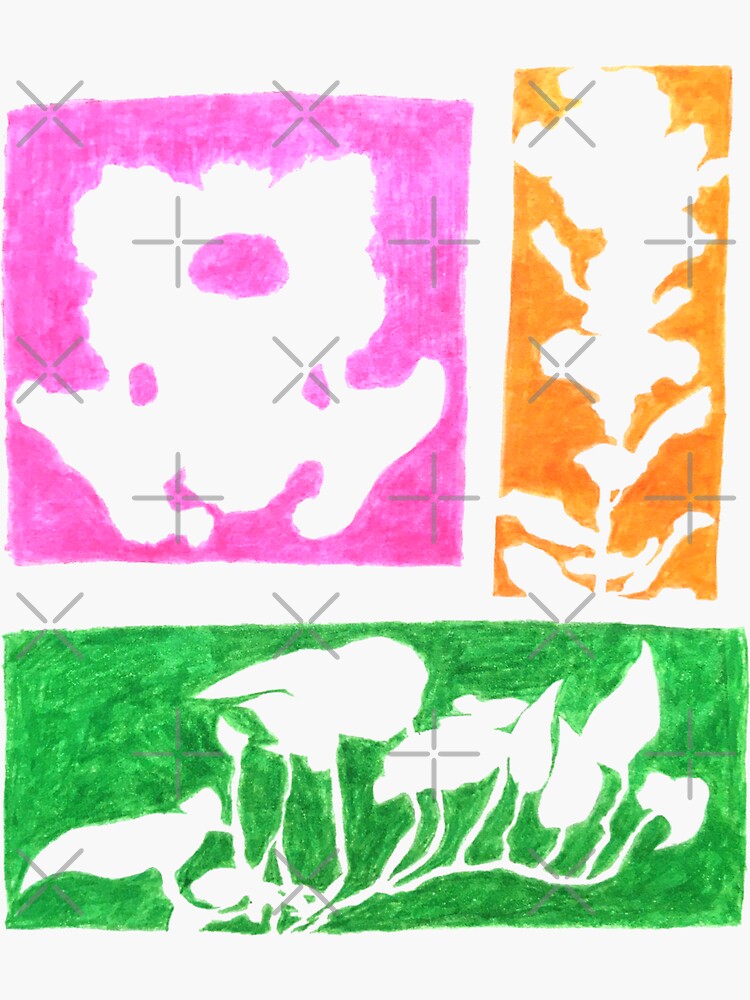 "Negative Spaces" Sticker for Sale by Tedivision | Redbubble