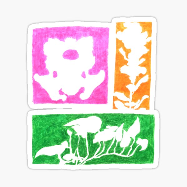 "Negative Spaces" Sticker for Sale by Tedivision | Redbubble